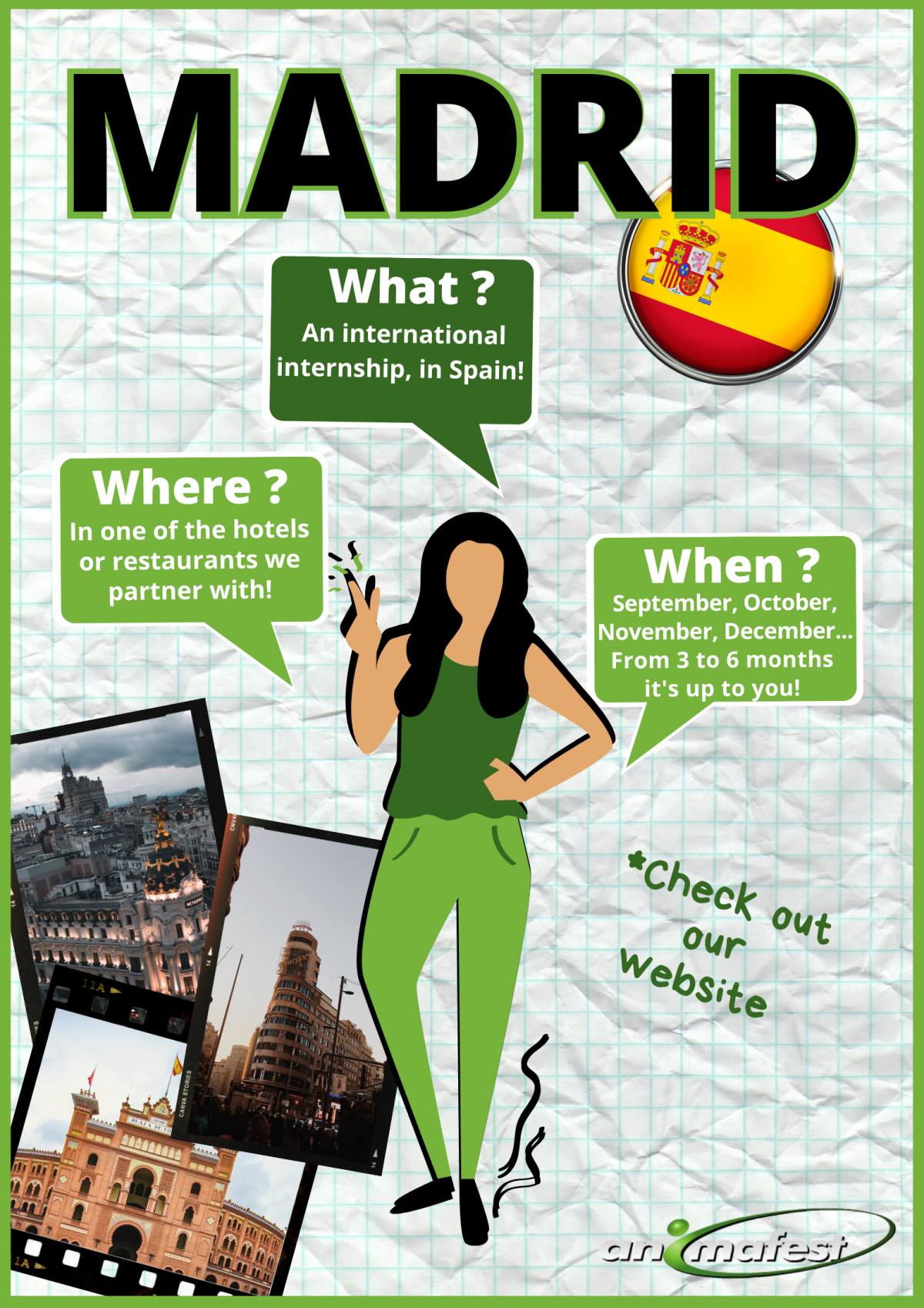 Erasmus internship Spain Madrid 2021