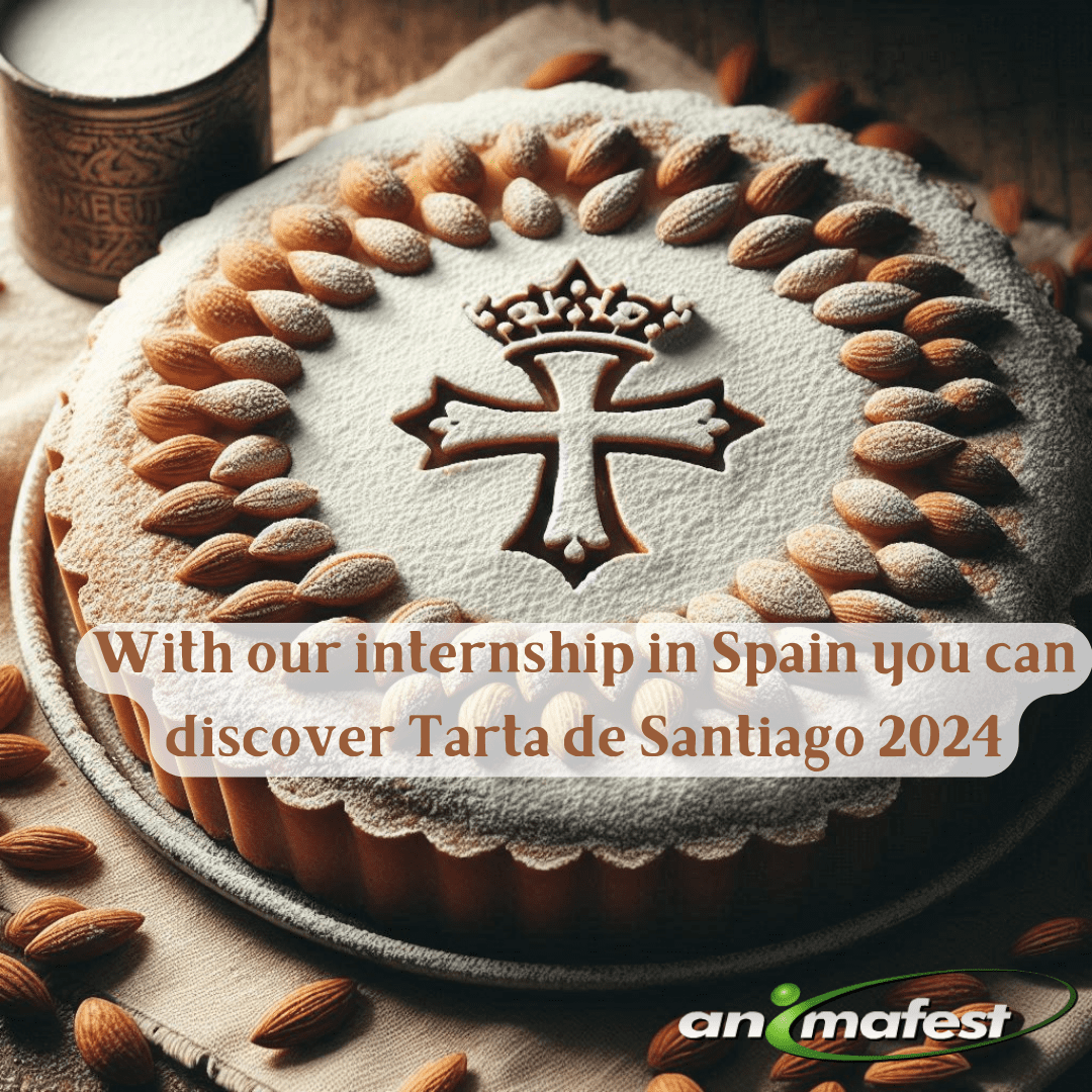 With our internship in Spain you can discover Tarta de Santiago 2024